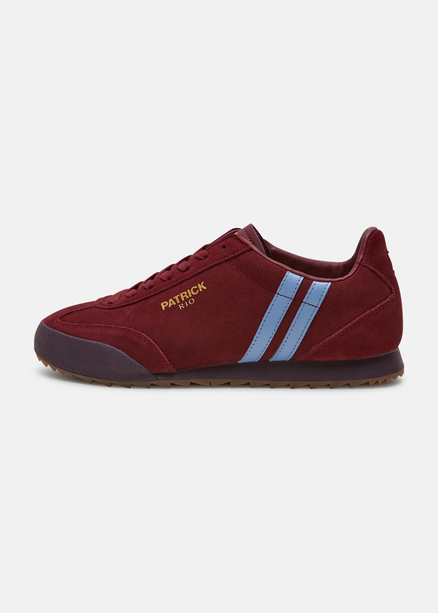 Rio Trainer - Burgundy/Sky Blue – Patrick