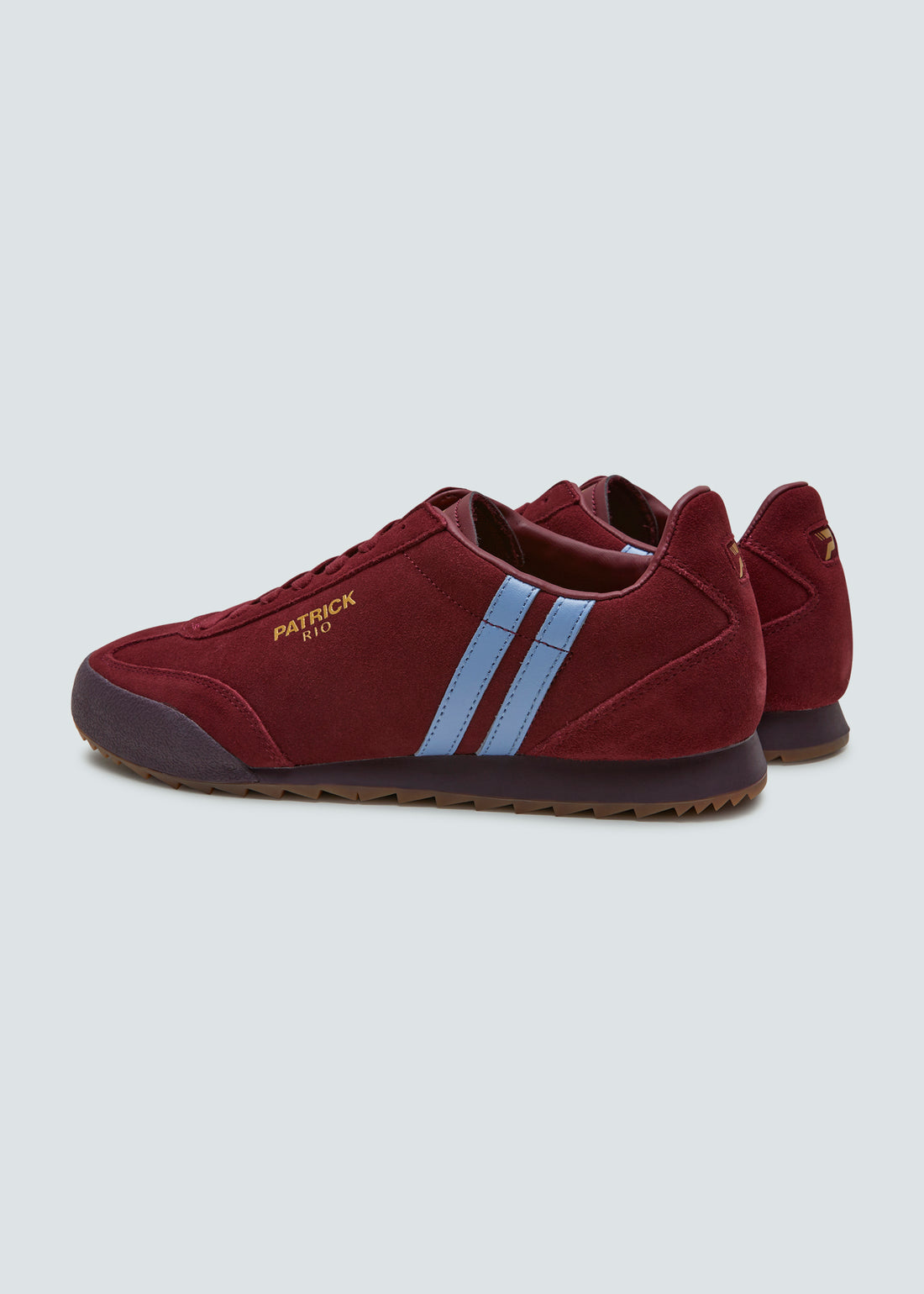 Rio Trainer - Burgundy/Sky Blue – Patrick