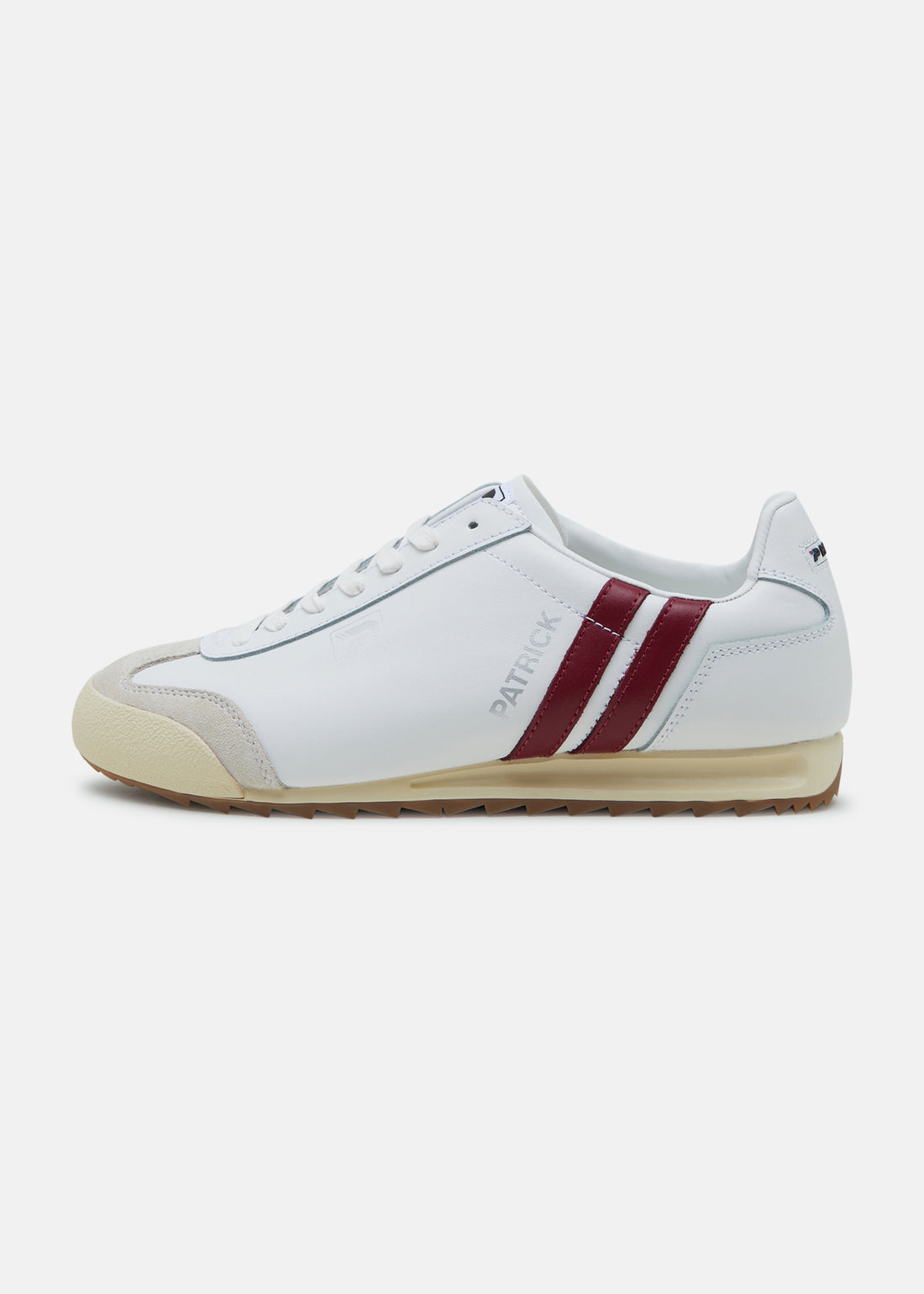 Patrick Liverpool Trainer - Off White/Burgundy | Patrick UK