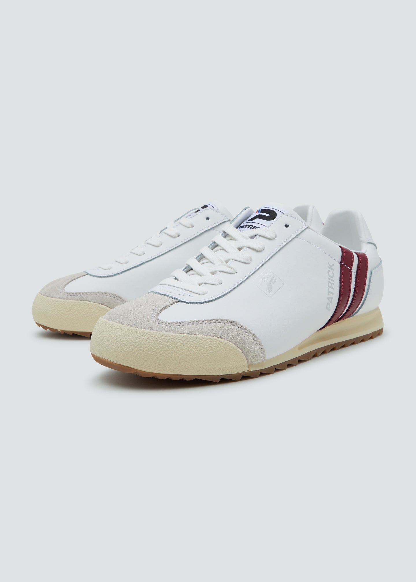 Patrick Liverpool Trainer - Off White/Burgundy